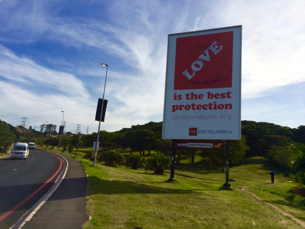 AHF billboard in South Africa - Patrick Range McDonald